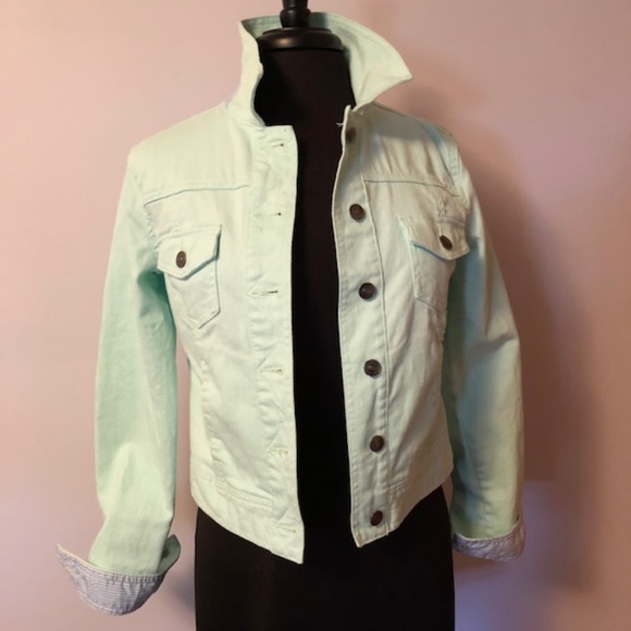Valerie Bertinelli | Jackets & Coats | Valerie Bertinelli Mint Green ...